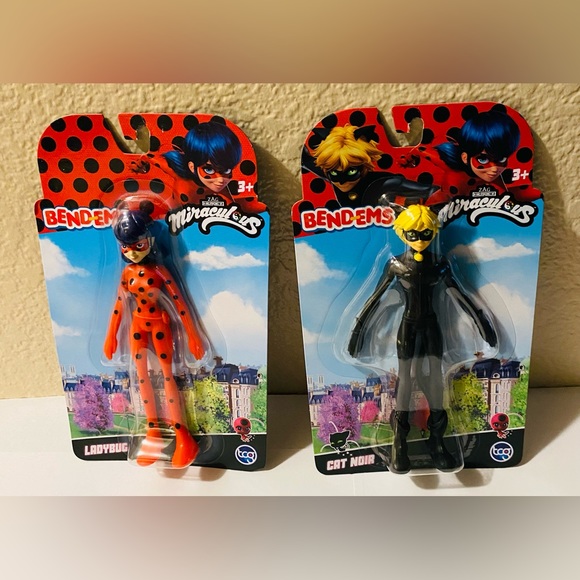 Bendems | Toys | Lady Bug And Cat Noir From Show Miraculous Toys | Poshmark